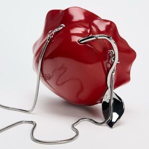 Zara | Bags | Zara Rose Box Bag Dark Red Nwt | Poshmark